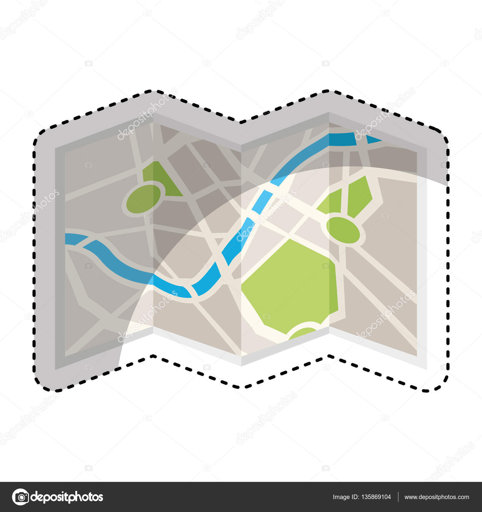 World map paper geography icon Stock Vector Image by ©yupiramos #135869104