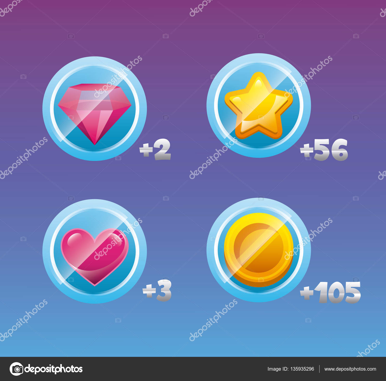 Videogame interface design Stock Vector Image by ©yupiramos #135935296