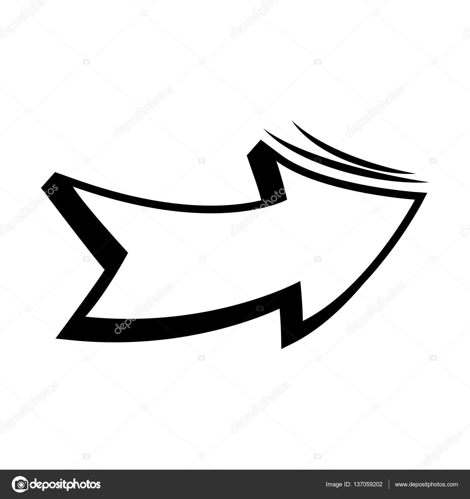 Arrow pop art icon Stock Vector by ©yupiramos 137059202