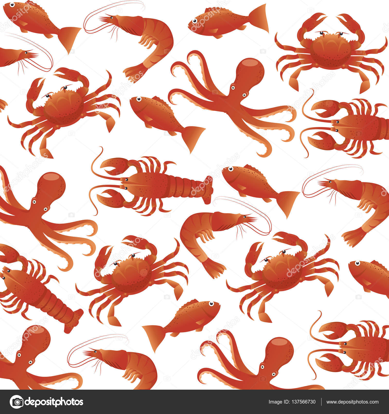 Delicious seafood menu icon ⬇ Vector Image by © yupiramos | Vector ...