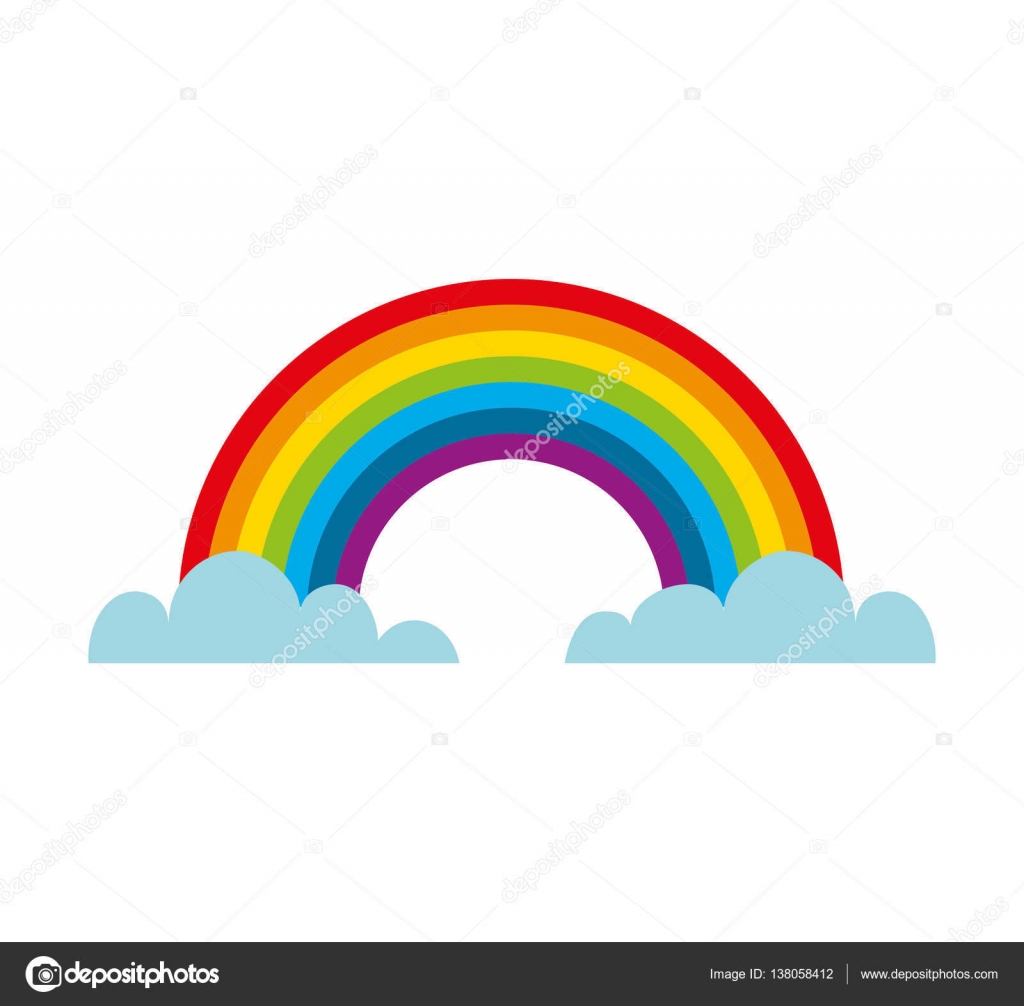 Cute rainbow isolated icon Stock Vector by ©yupiramos 138058412