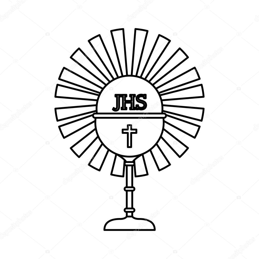 Cáliz icono de primera comunión Vector de stock por ©yupiramos 138886398