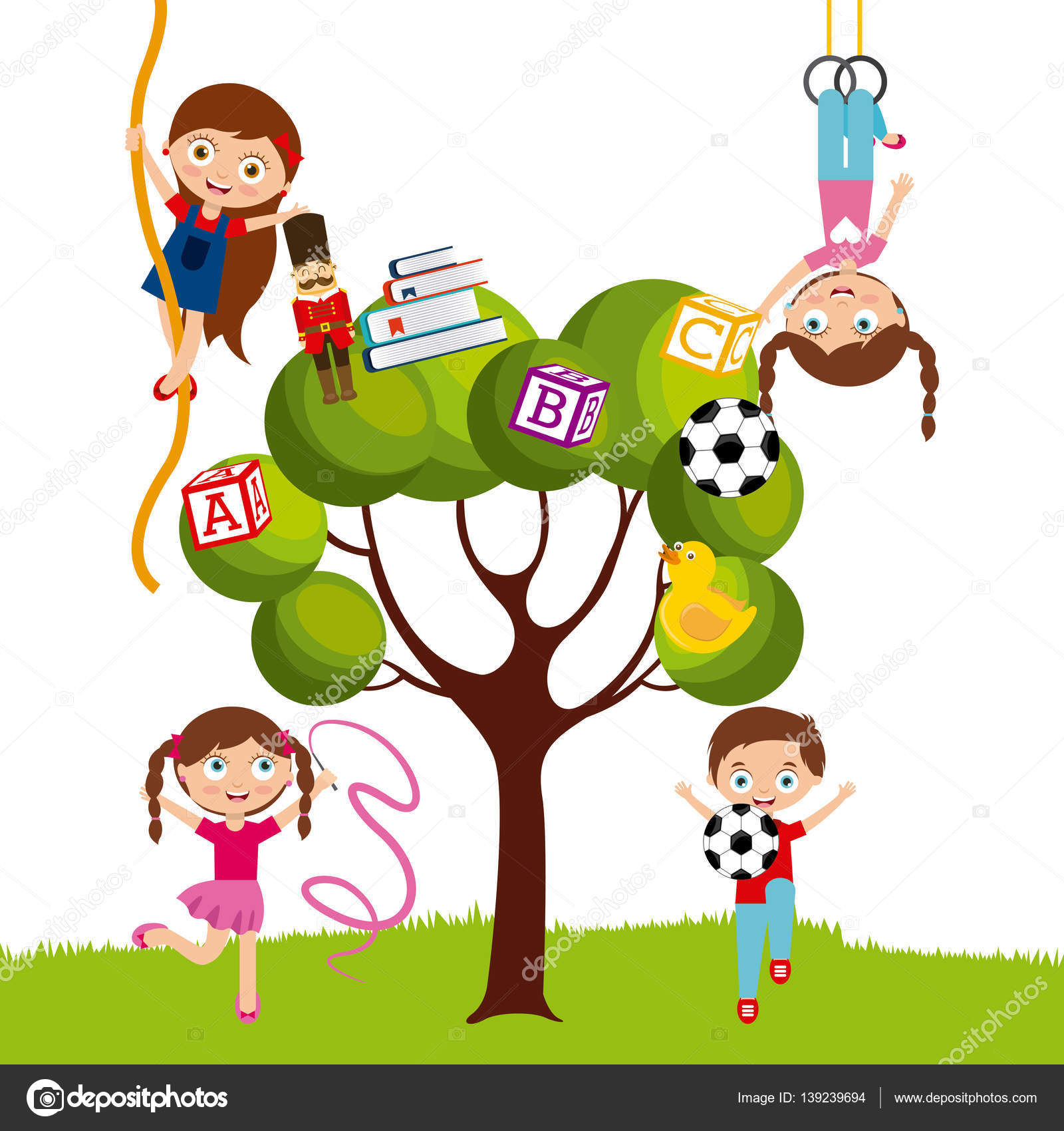 Cartoon kids design Stock Vector Image by ©yupiramos #139239694
