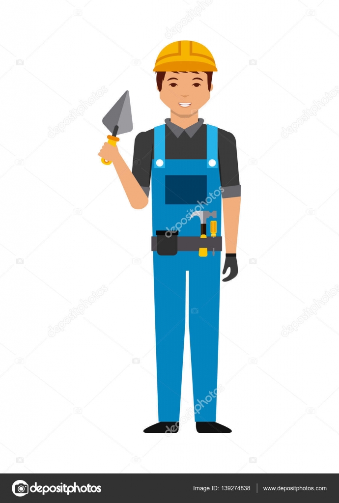 Construction worker cartoon icon Stock Vector Image by ©yupiramos ...
