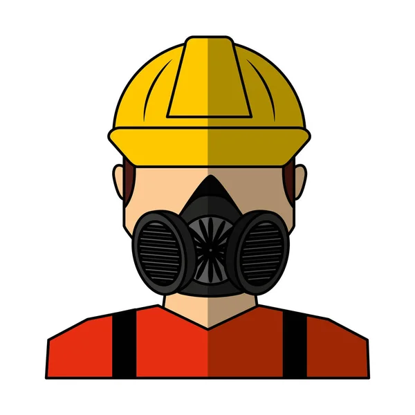 Worker avatar with safety suit Stock Vector Image by ©yupiramos #140229264
