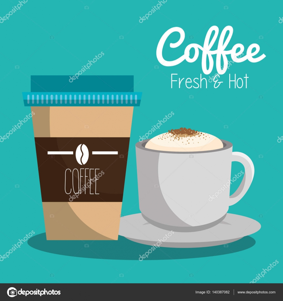 Delicious coffee always fresh poster Stock Vector Image by ©yupiramos ...