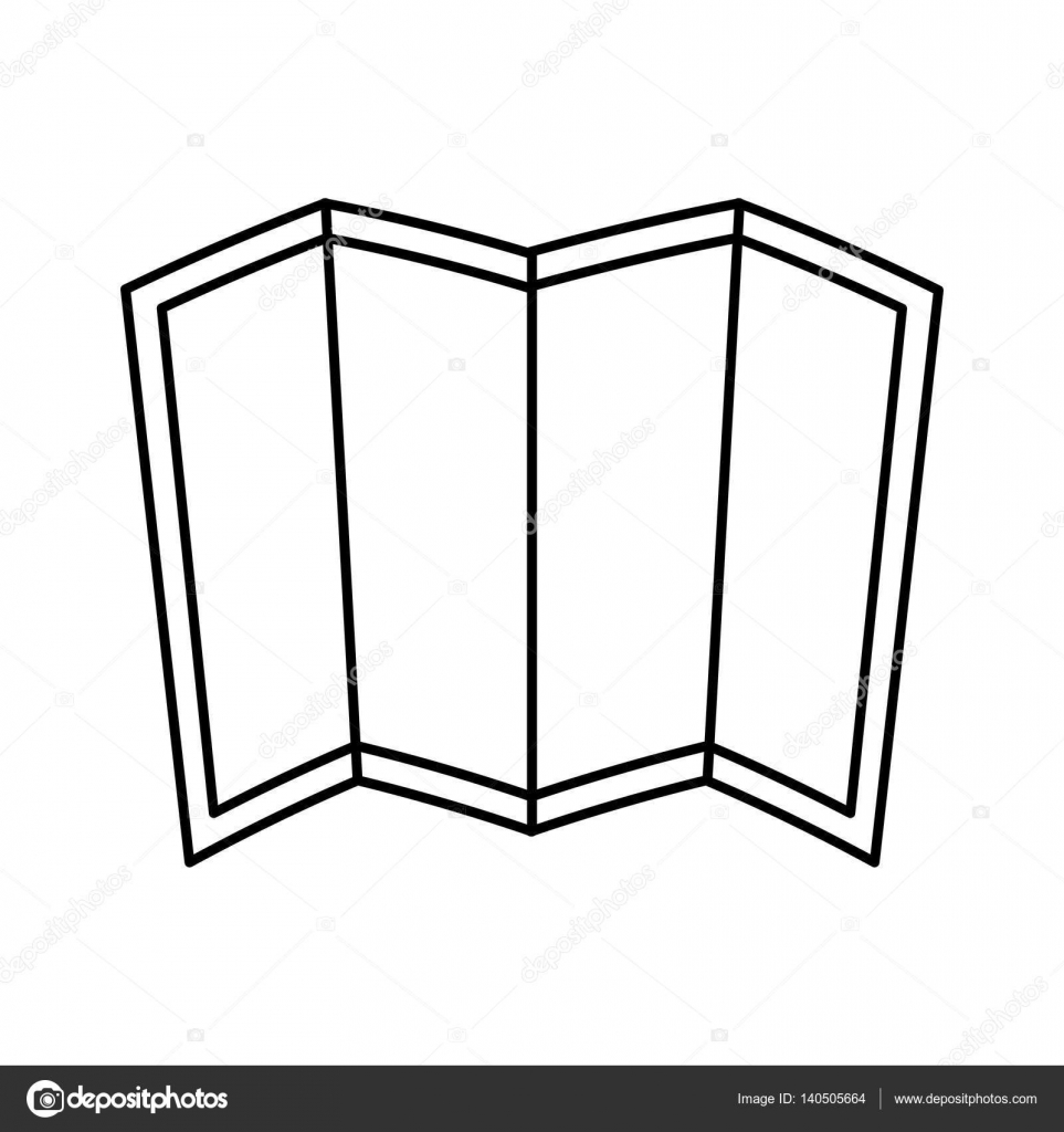 Map paper guide icon Stock Vector by ©yupiramos 140505664