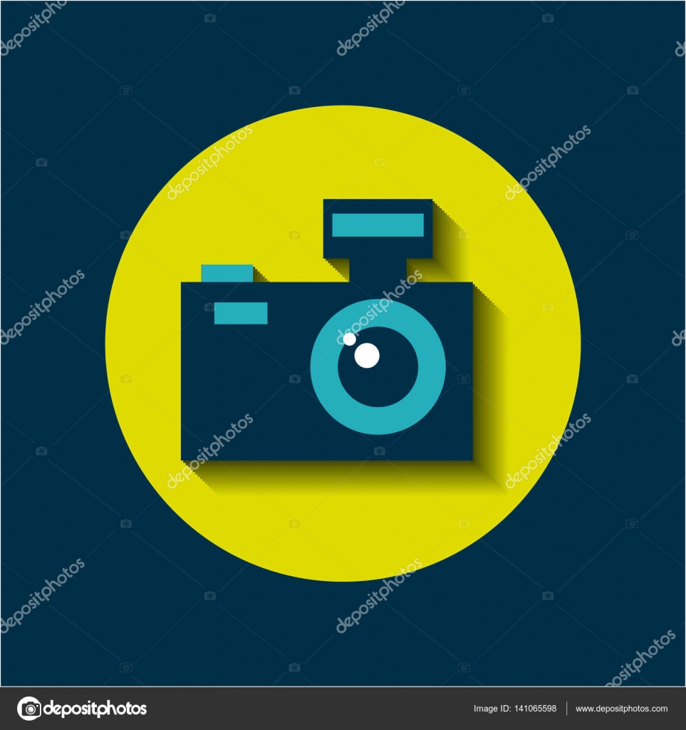 Photographic camera icon Stock Vector by ©yupiramos 141065598