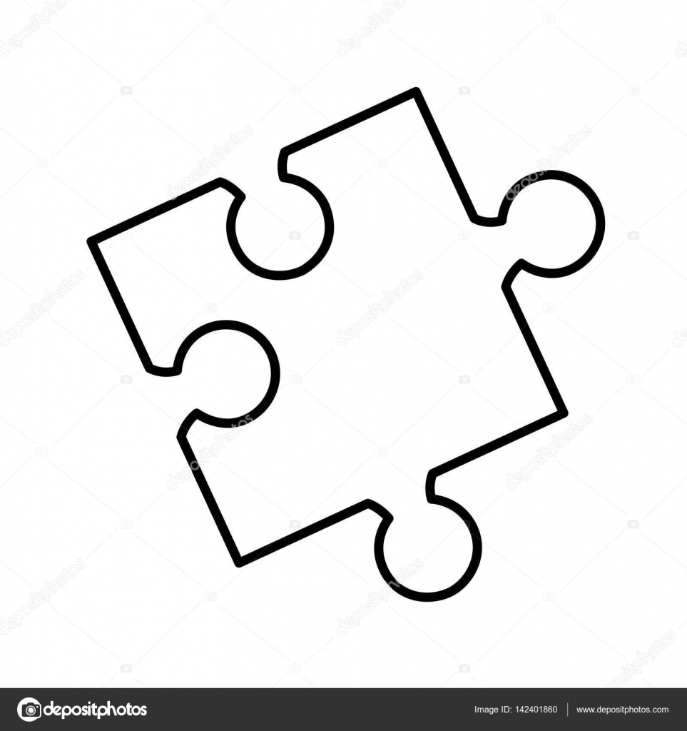 puzzel stuk geïsoleerd pictogram — Stockvector © yupiramos #142401860