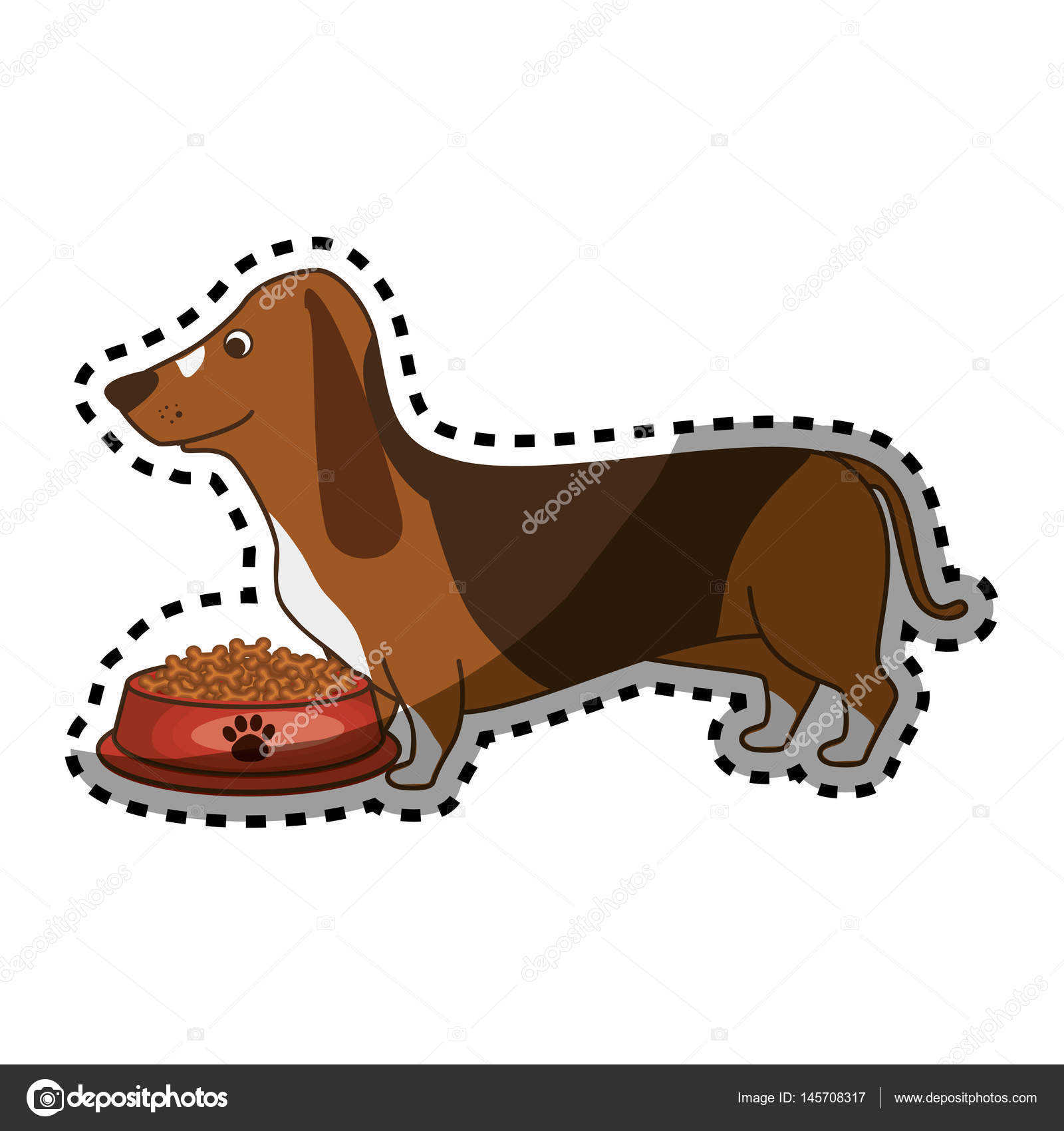Lindo perro mascota icono Vector de stock por ©yupiramos 145708317
