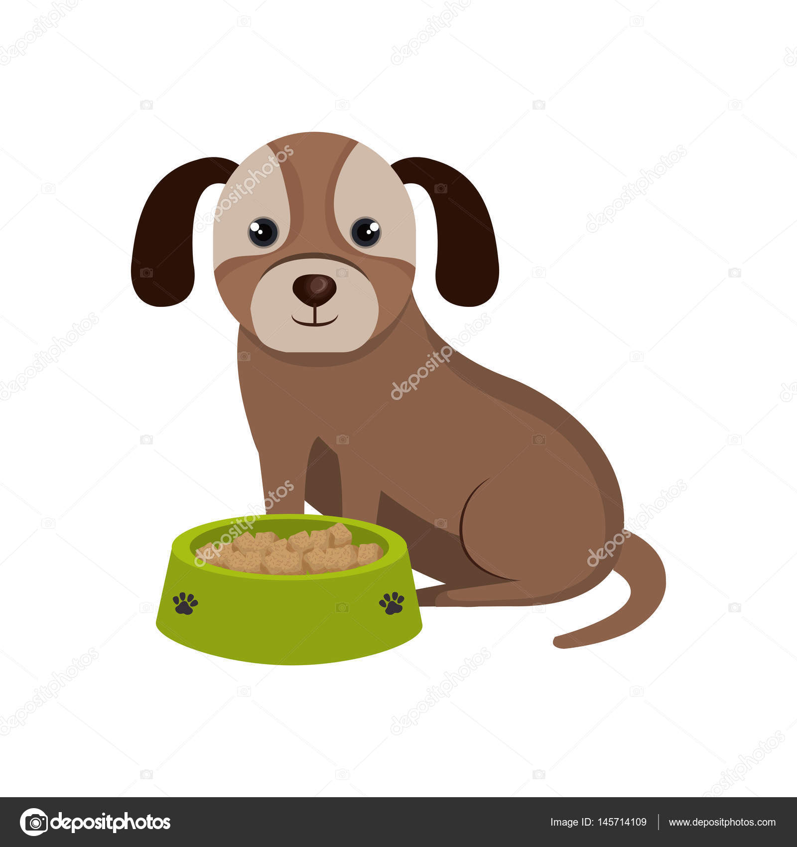 Lindo perro mascota icono Vector de stock #145714109 de ©yupiramos