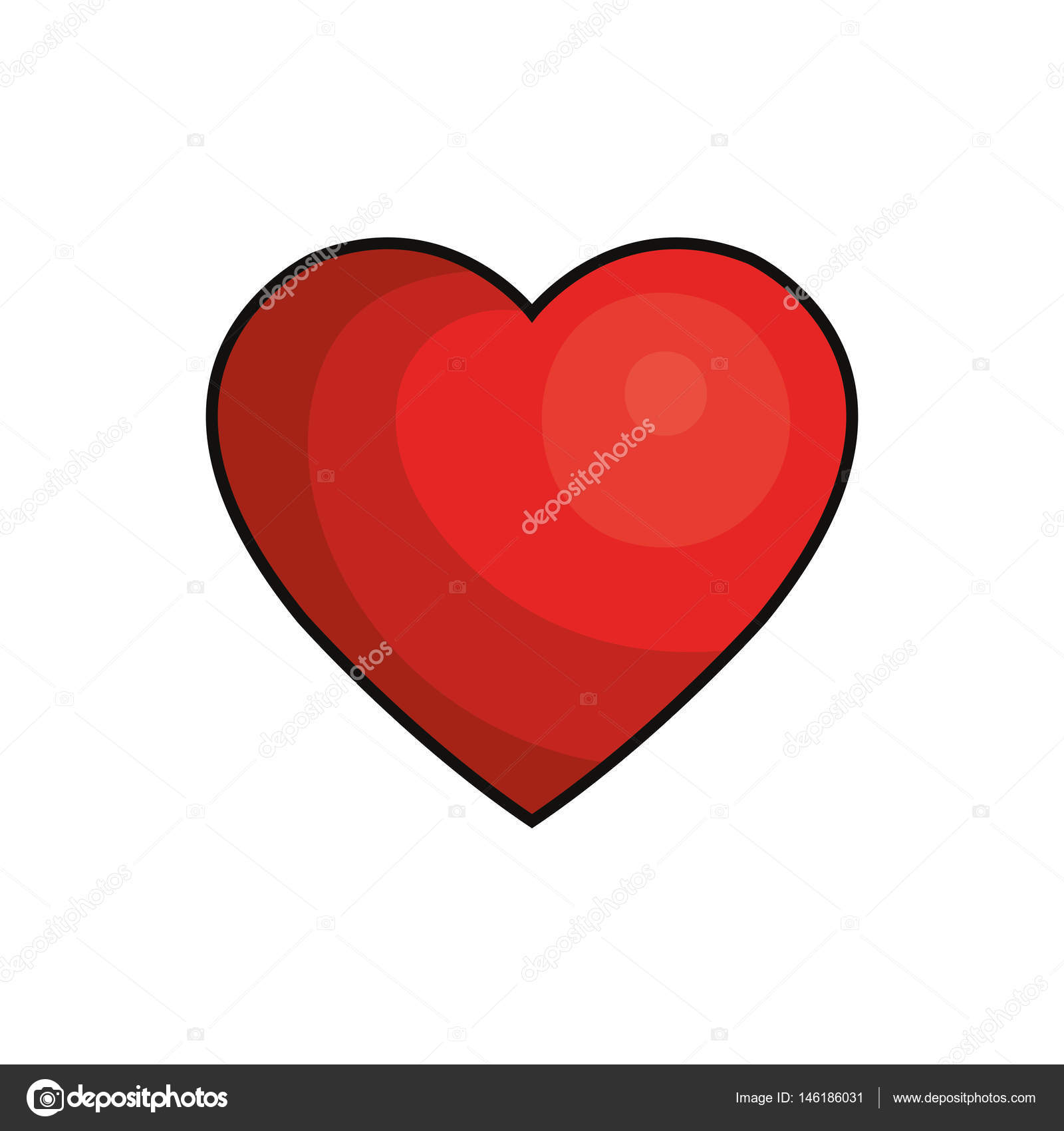 Heart icon image Stock Vector by ©yupiramos 146186031