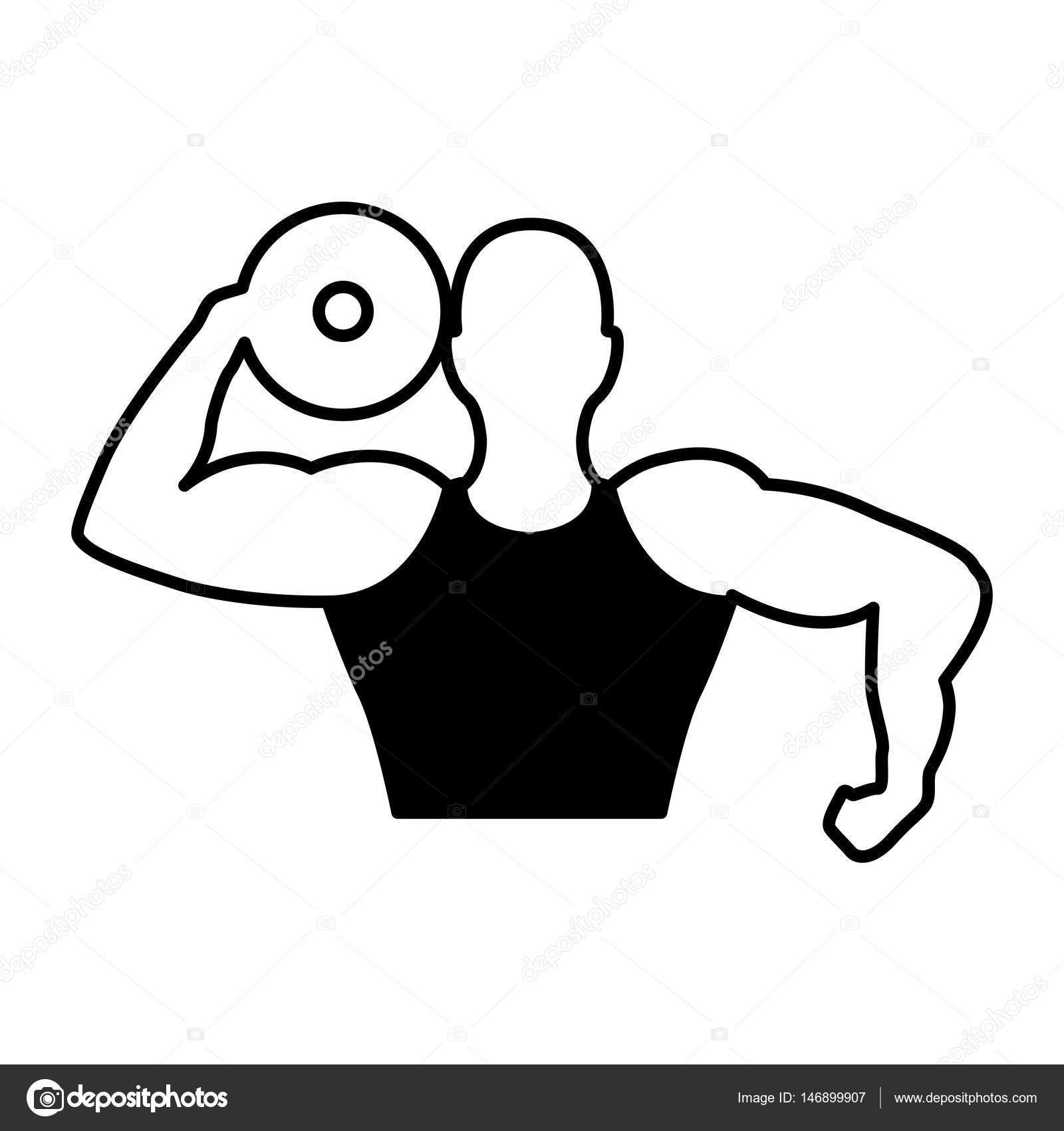 Strong man human figure Stock Vector Image by ©yupiramos #146899907