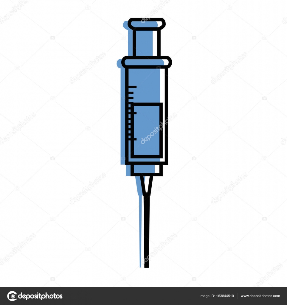 Needle medical symbol Stock Vector Image by ©yupiramos #163844510