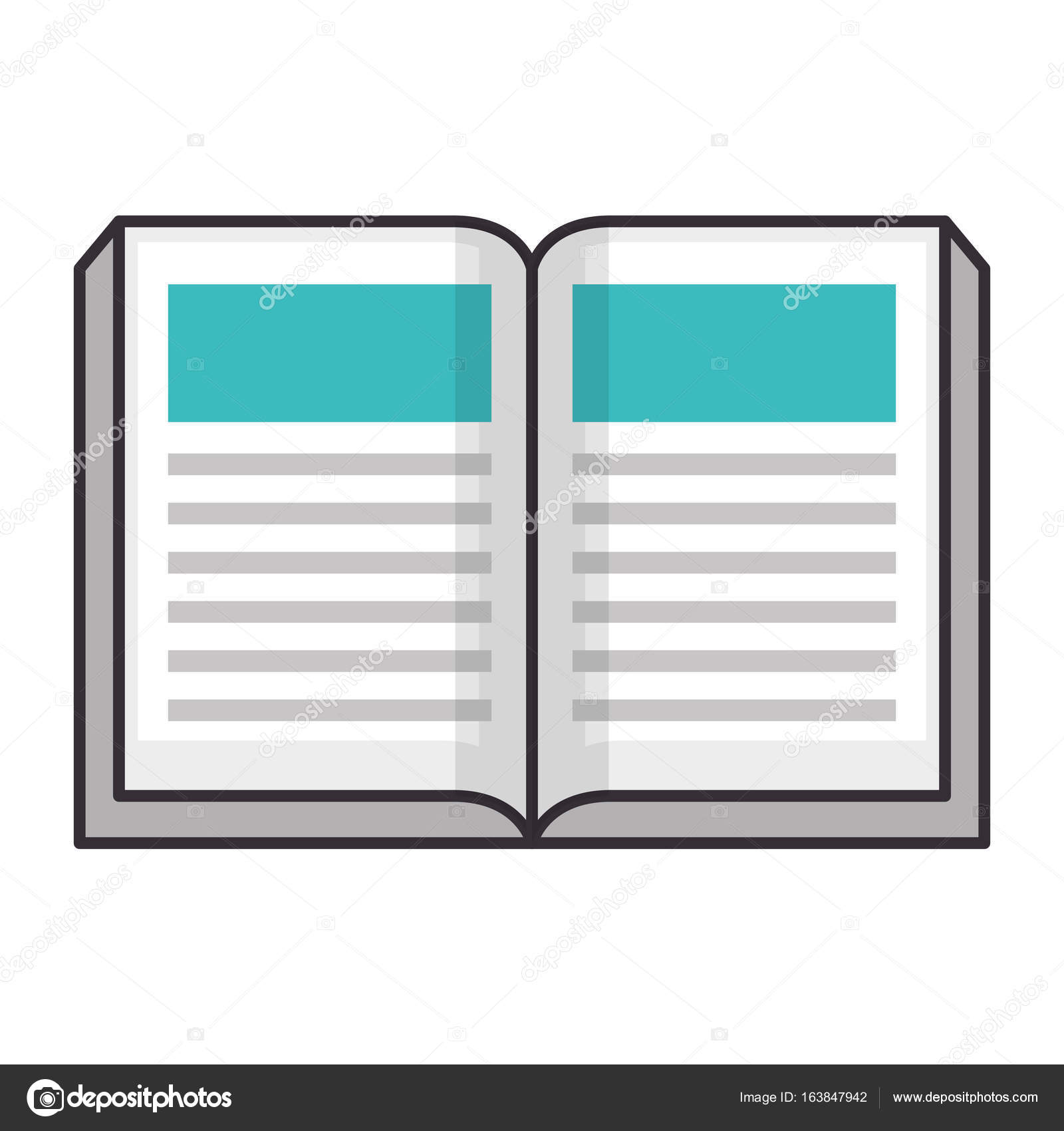 Book icon image Stock Vector Image by ©yupiramos #163847942