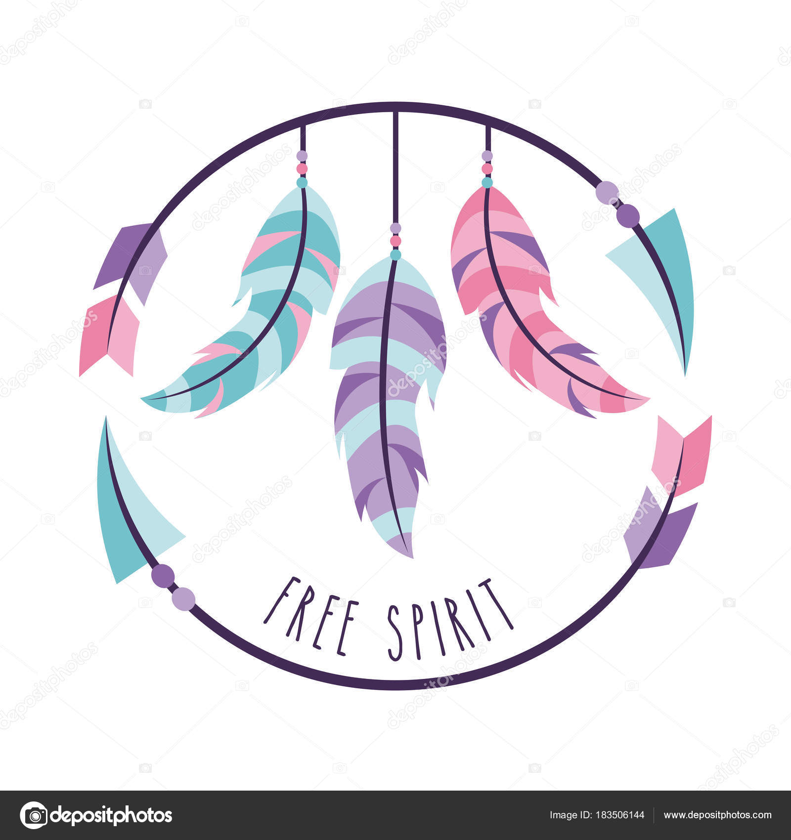 Free spirit cartoon background Stock Vector by ©yupiramos 183506144