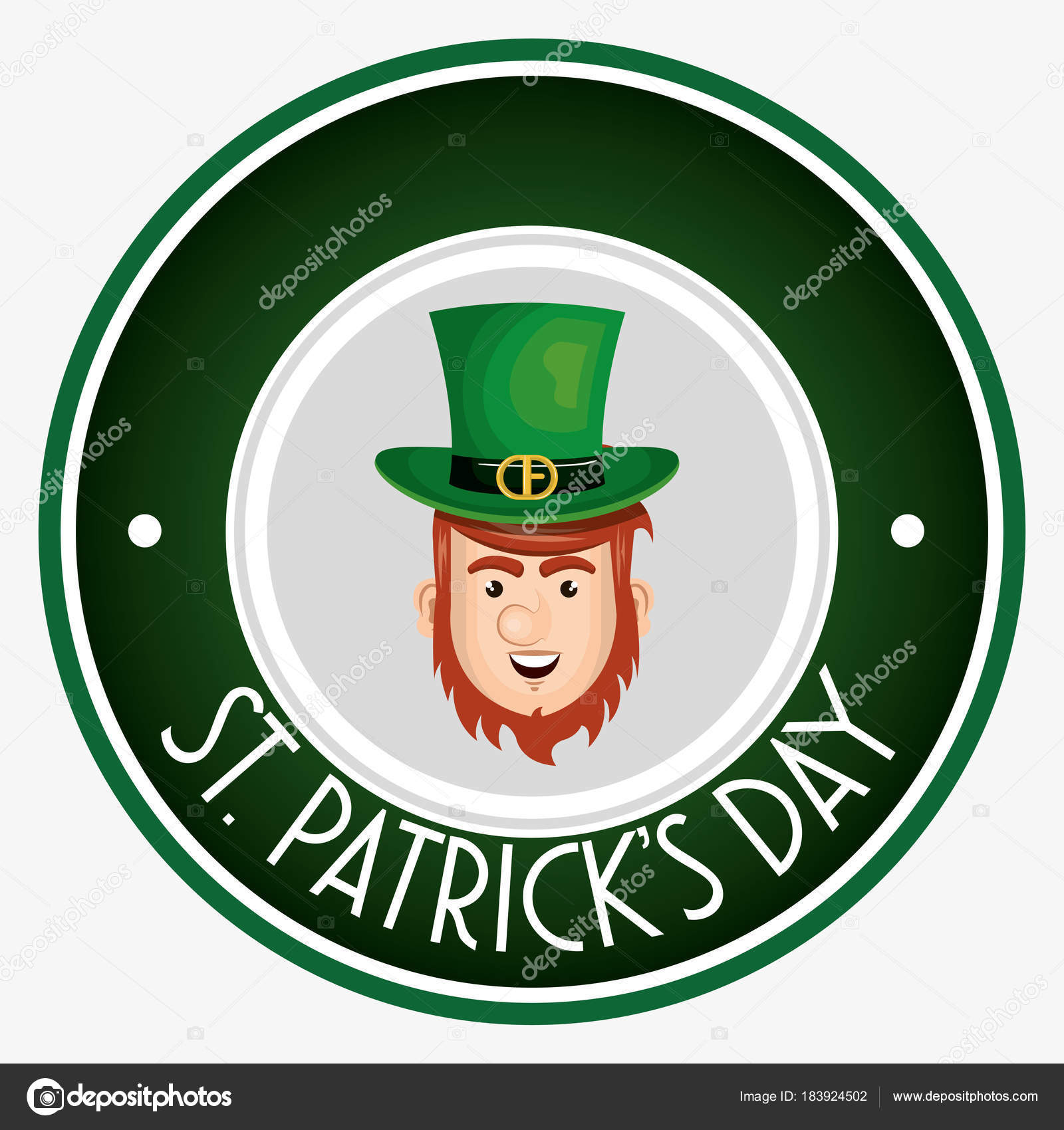 Leprechaun Saint Patrick Day Character Stock Vector By ©yupiramos 183924502