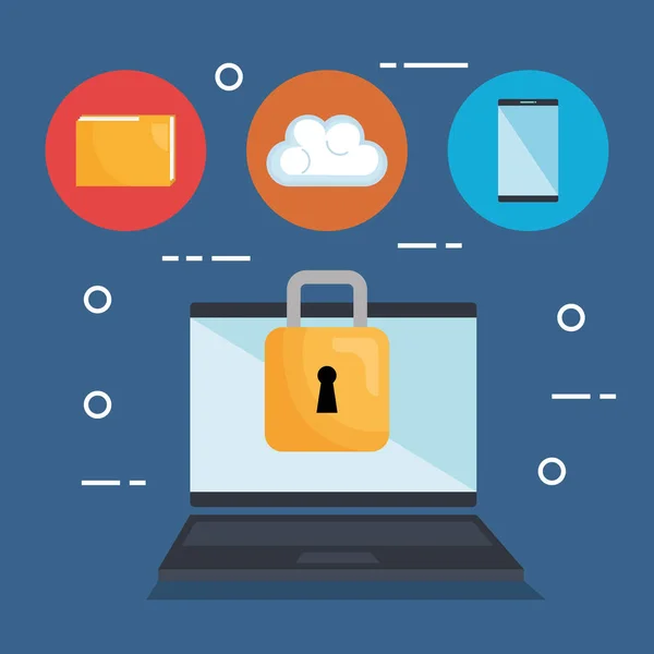 Secure Cloud Computing — Stock Vector © koctia #46687331 Secure Cloud Computing — Stock Vector © koctia #46687331