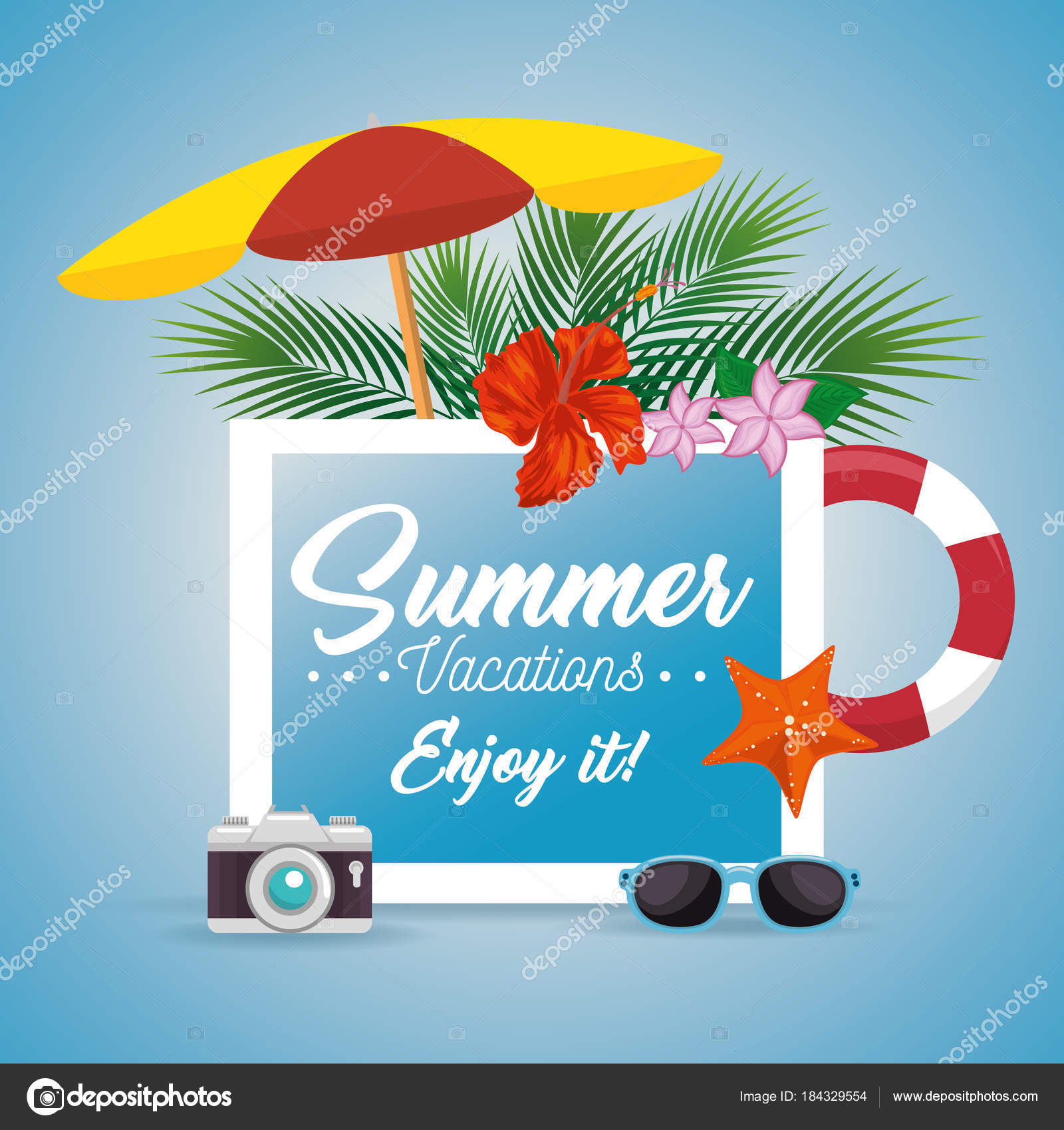 Enjoy summer design Stock Vector Image by ©yupiramos #184329554