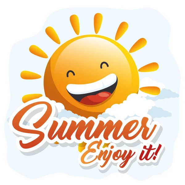 Happy sun design Stock Vector by ©yupiramos 184329994