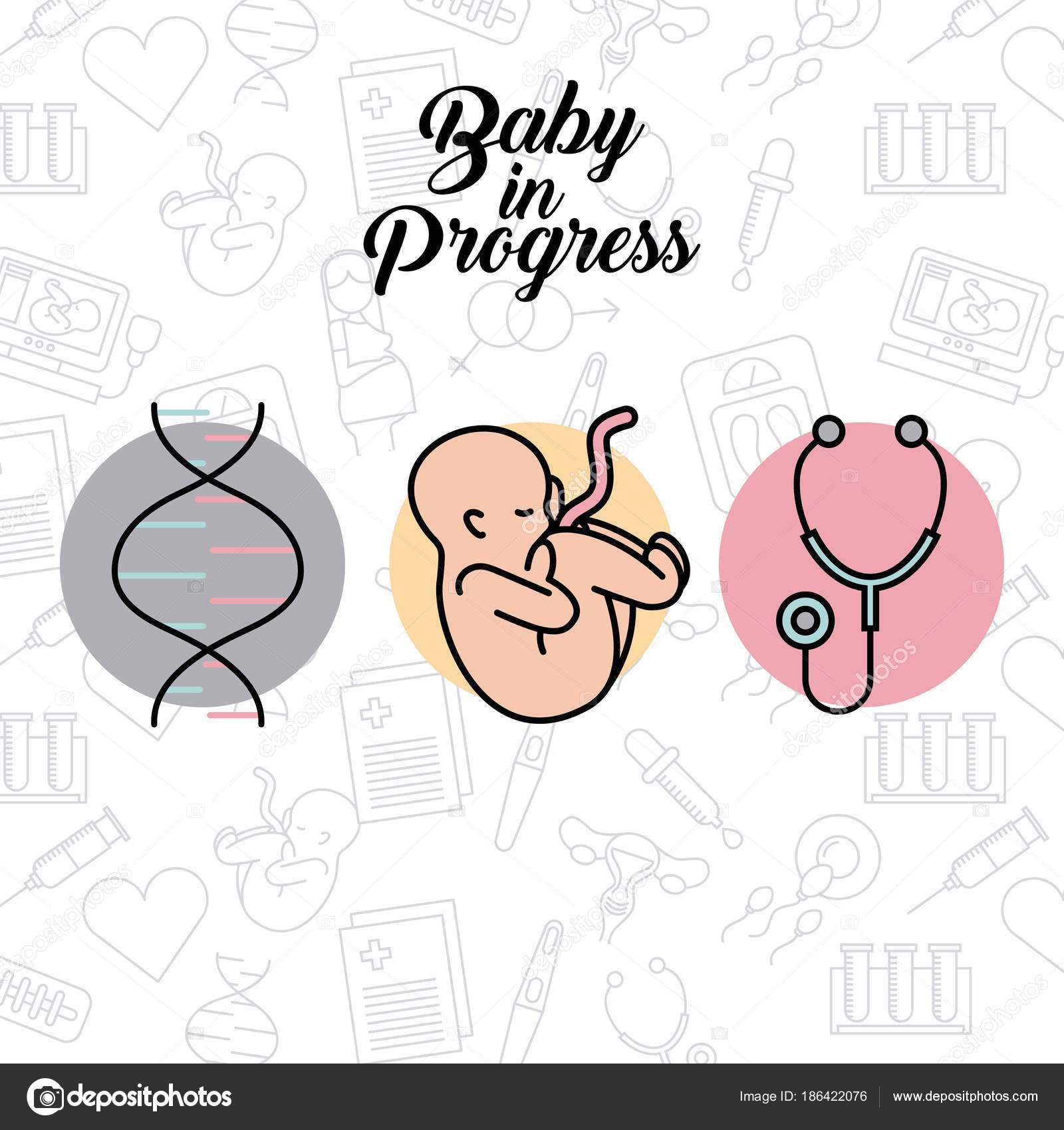 Baby in progress healthy Stock Vector by ©yupiramos 186422076