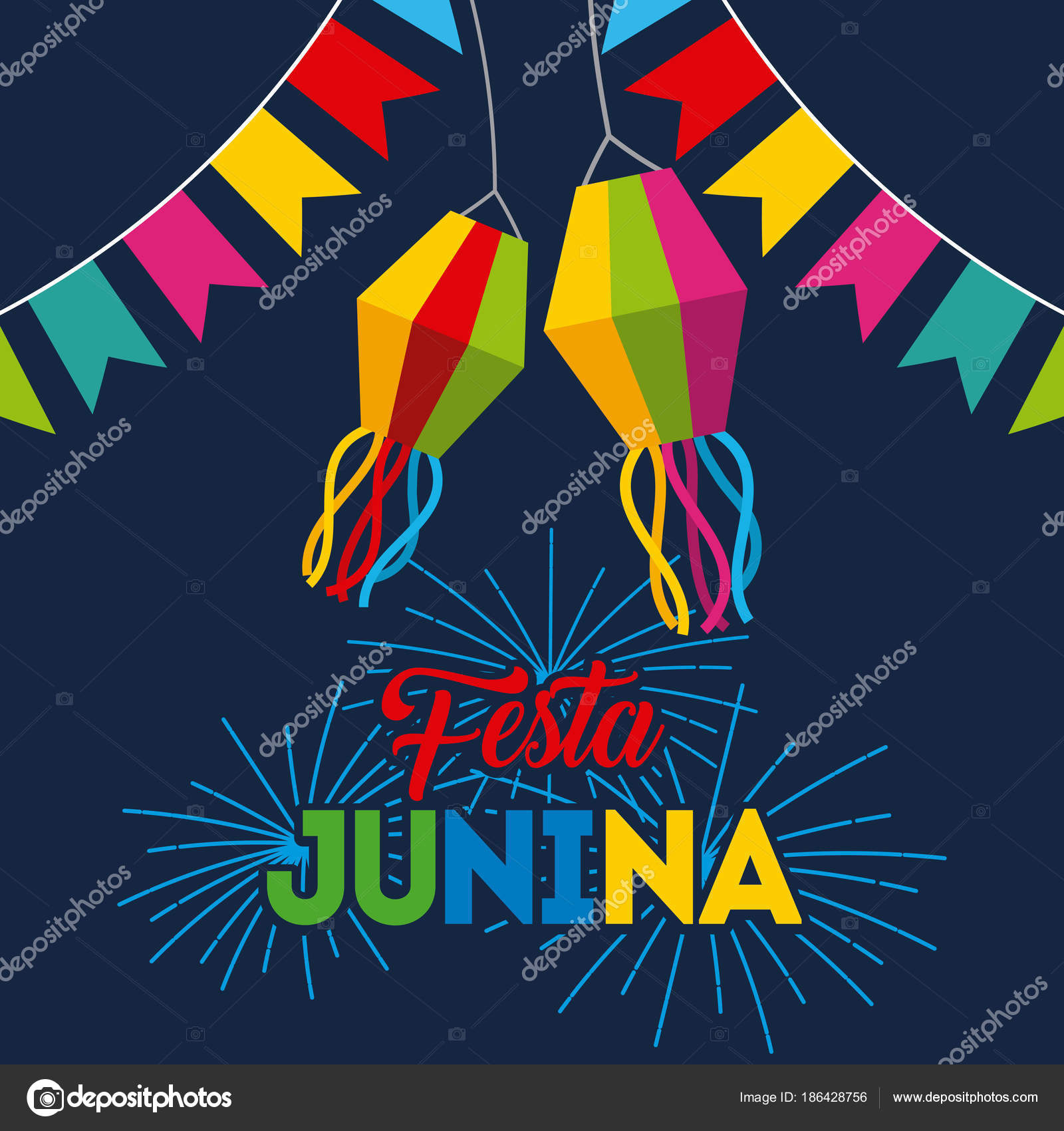 Festivity june illustration Stock Illustration by ©yupiramos #186428756