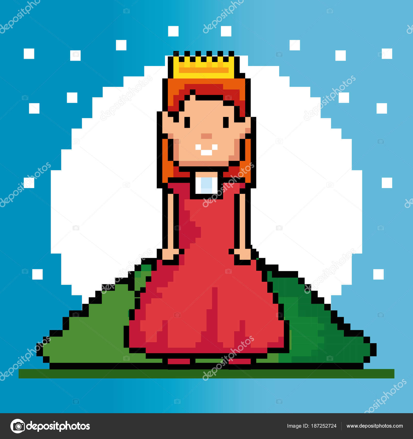 Video game princess design Stock Vector Image by ©yupiramos #187252724