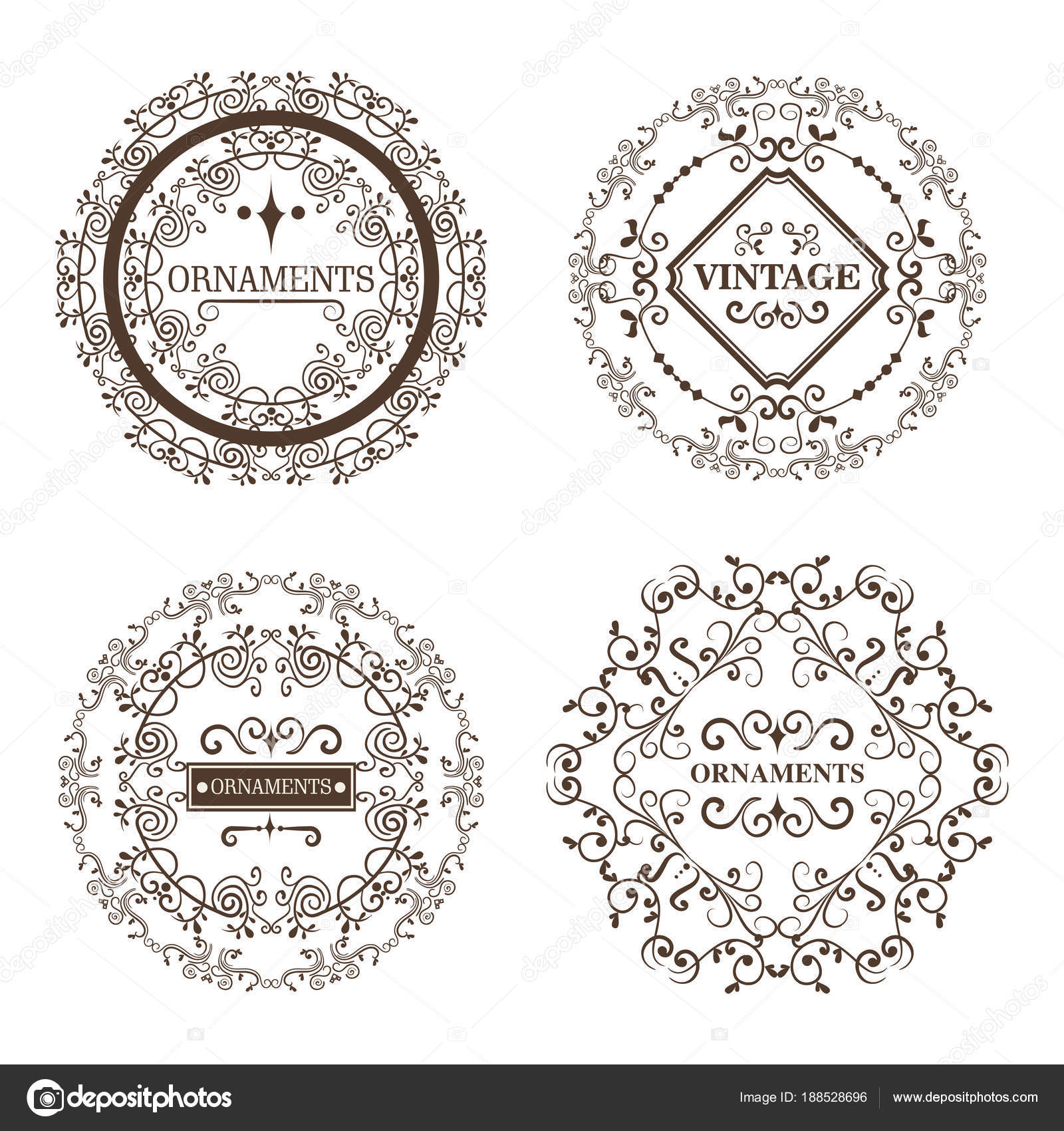 Ornamental frames design Stock Vector Image by ©yupiramos #188528696