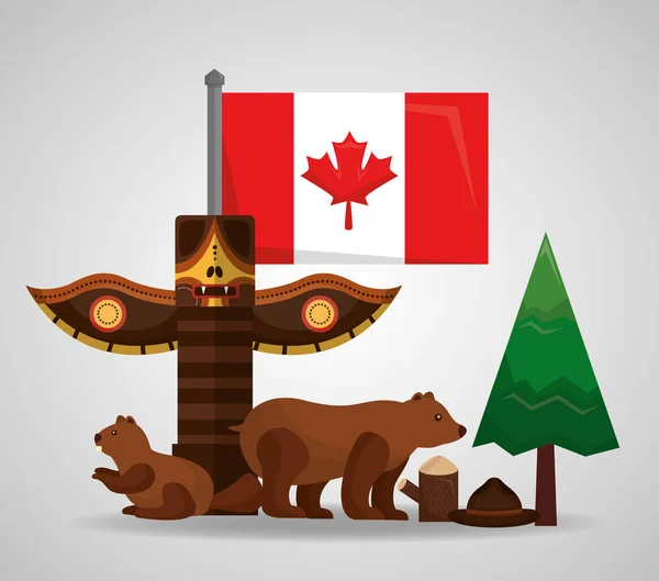 Canadian symbols Vector Art Stock Images | Depositphotos