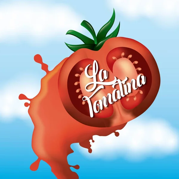 La tomatina festival Stock Vector Image by ©yupiramos #190766992