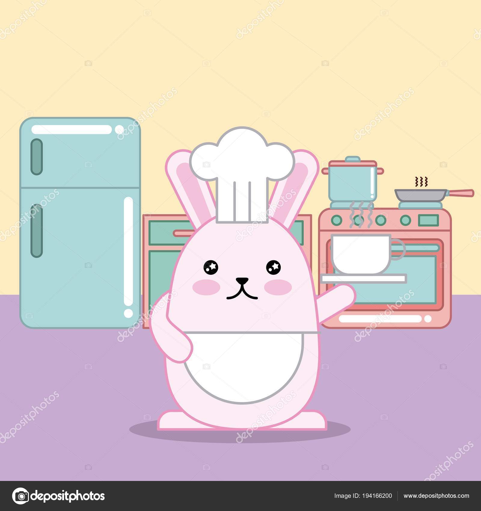 Easter day kawaii Stock Vector by ©yupiramos 194166200