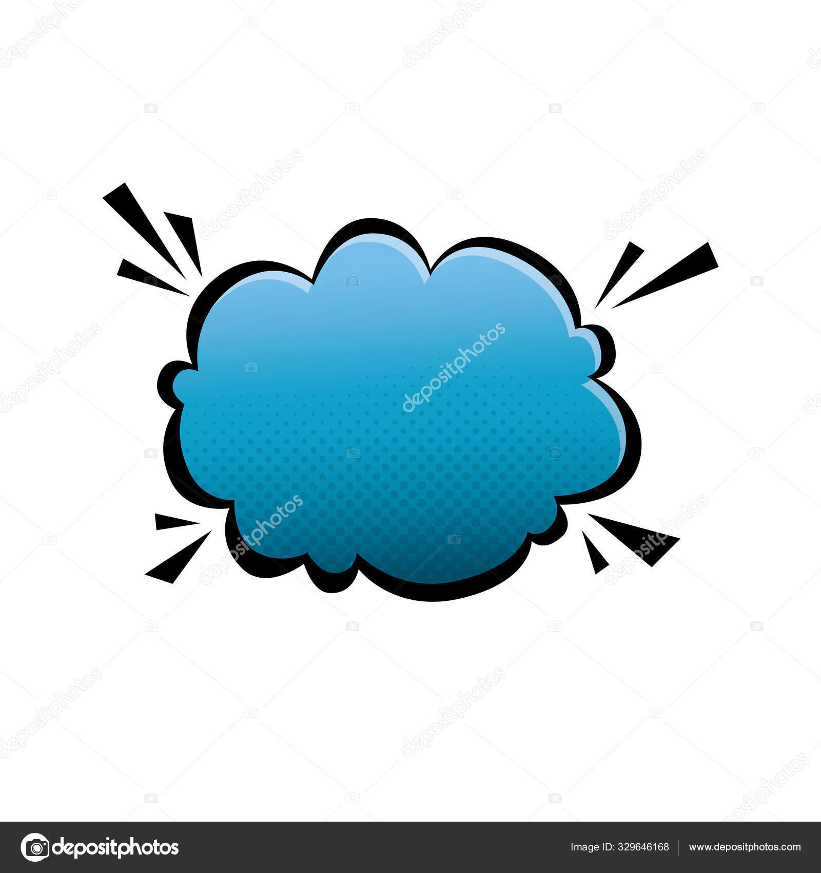 Cloud blue color pop art style icon Stock Vector by ©yupiramos 329646168