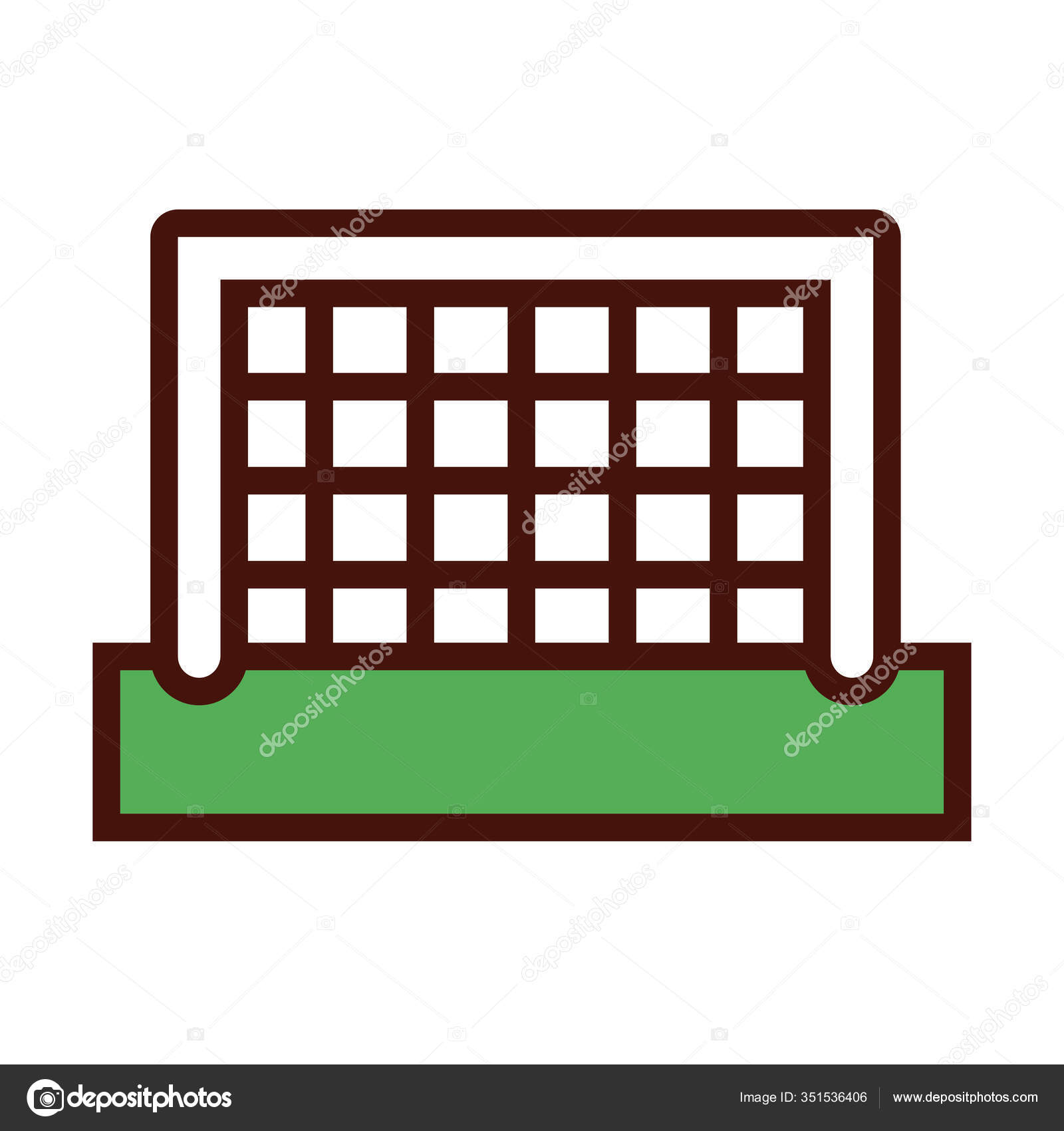 Soccer sport arch line and fill icon Stock Vector by ©yupiramos 351536406
