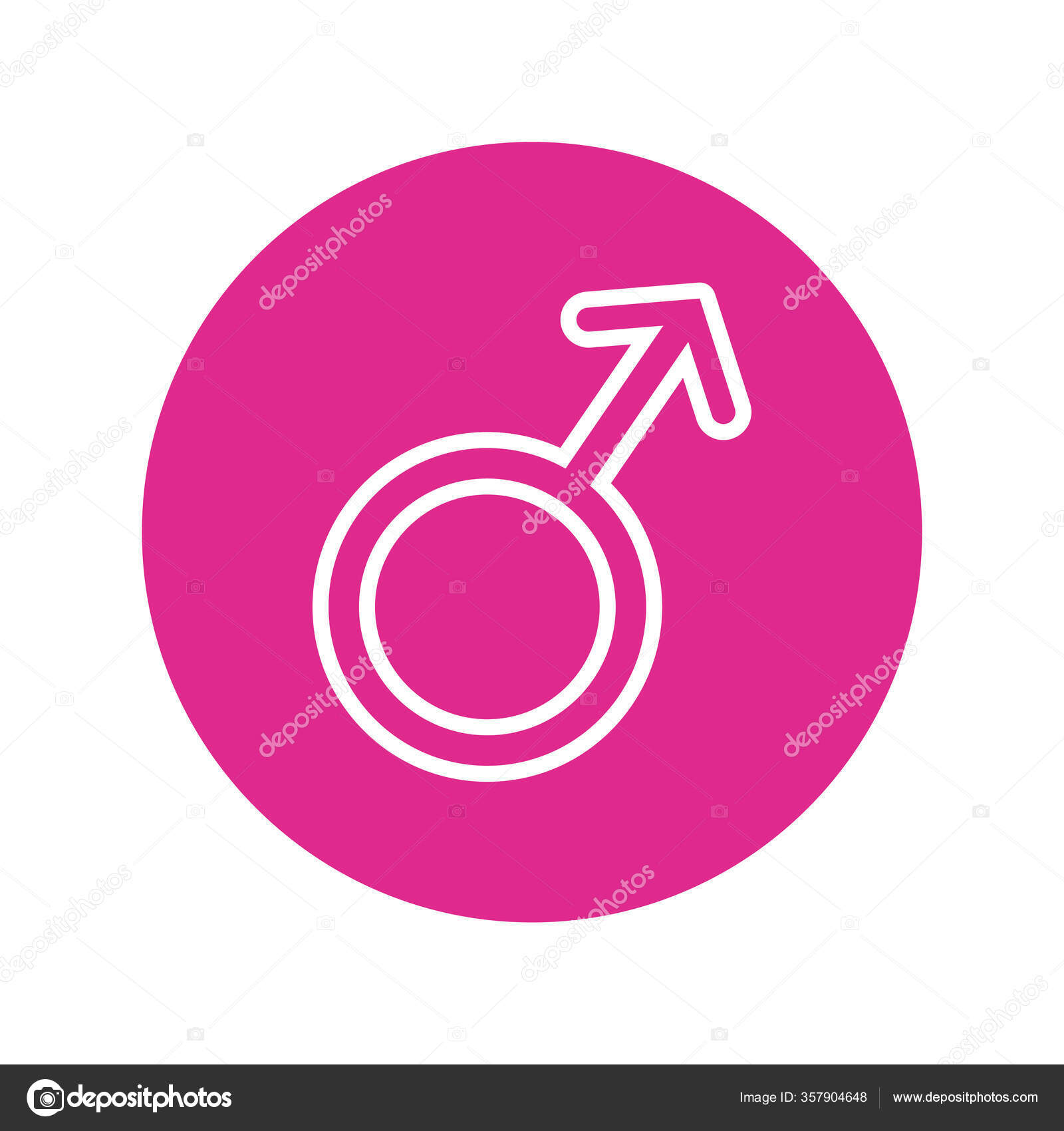 Male gender symbol love block and line Stock Vector by ©yupiramos 357904648