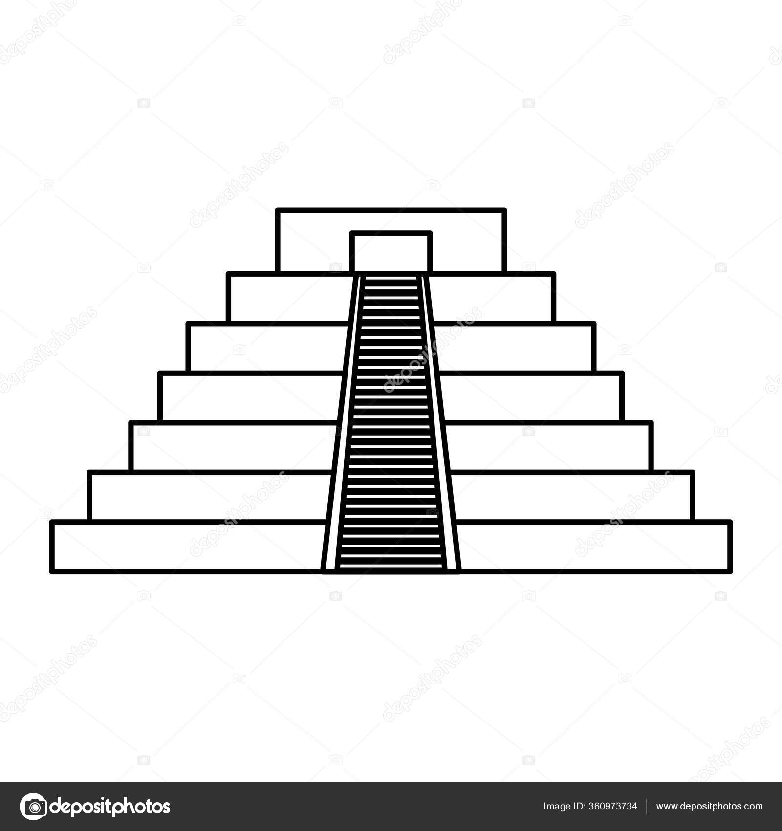 Isolated mexican pyramid vector design Stock Vector by ©yupiramos 360973734