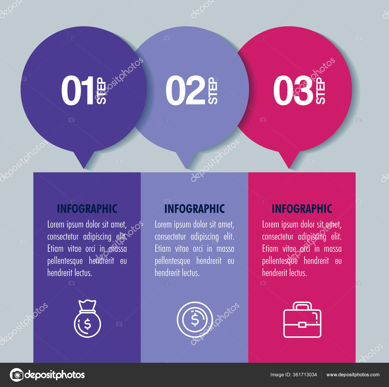 Statistical infographic with numbers and business icons Stock Vector ...