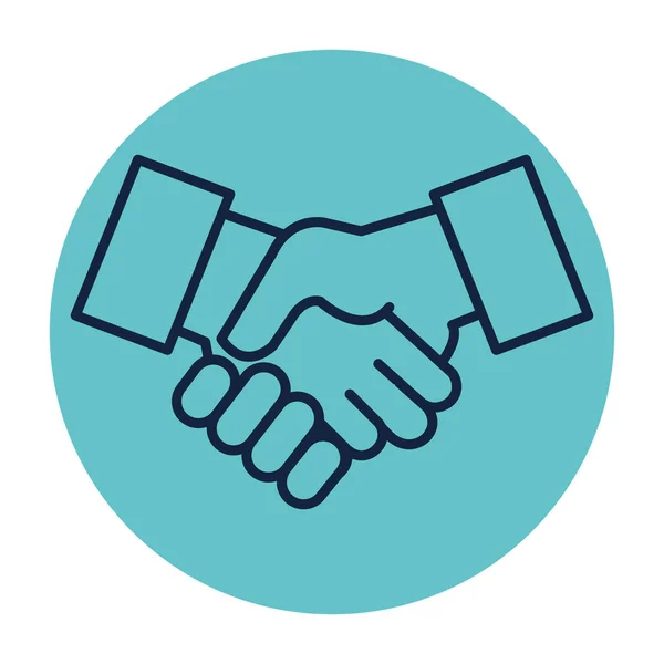 Hand shake design Stock Vector by ©yupiramos #105062486