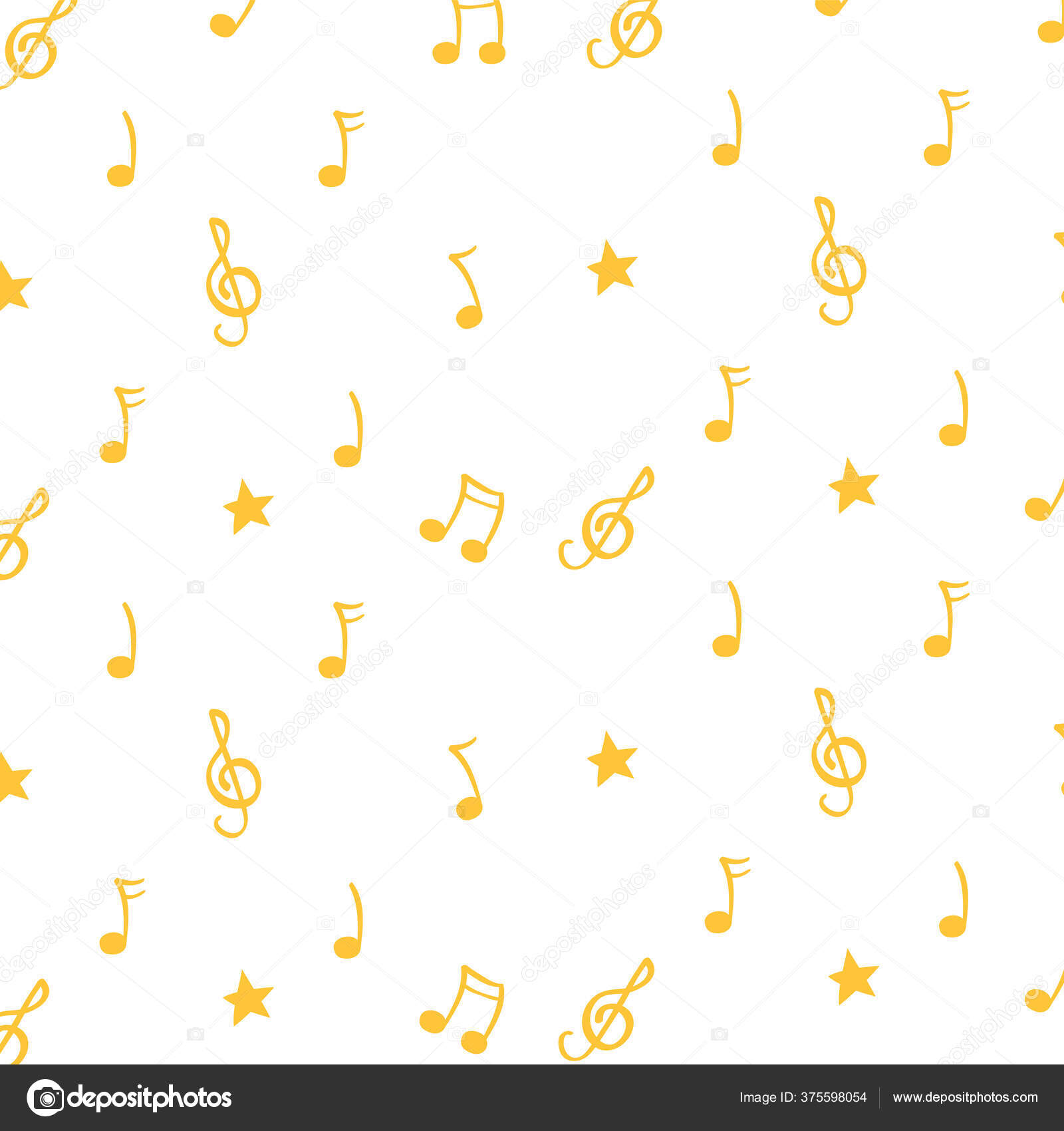 Music notes set pattern background Stock Vector Image by ©yupiramos ...