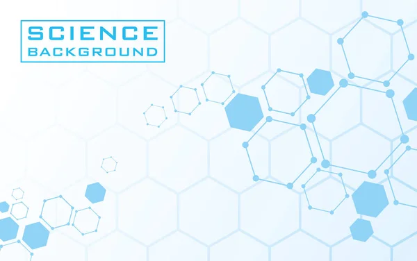 Blue science background with lines structures Stock Vector by ...