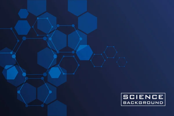 Blue science background with lines structures Stock Vector by ...