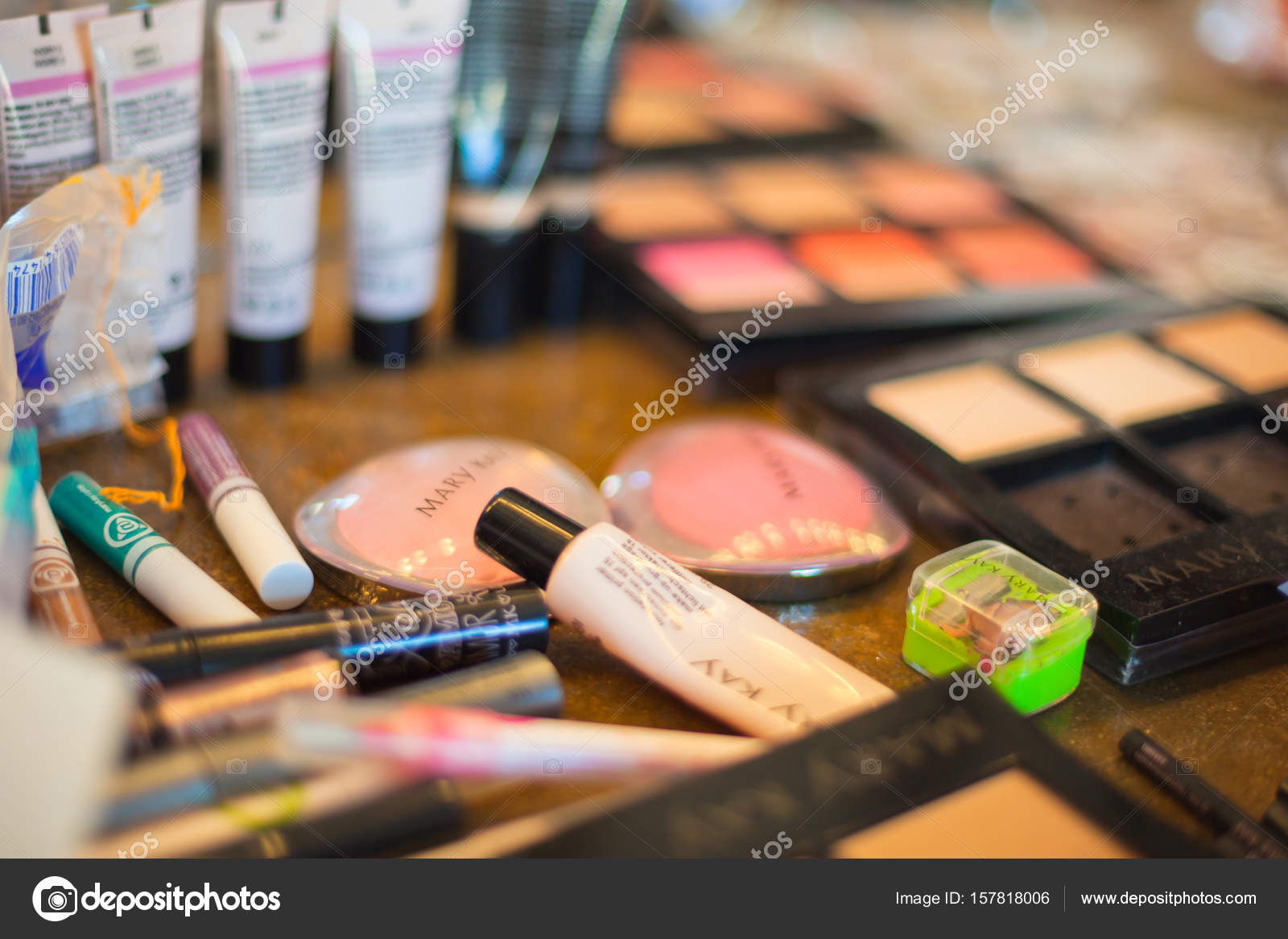 Assorted makeup products macro – Stock Editorial Photo © dvoevnore ...