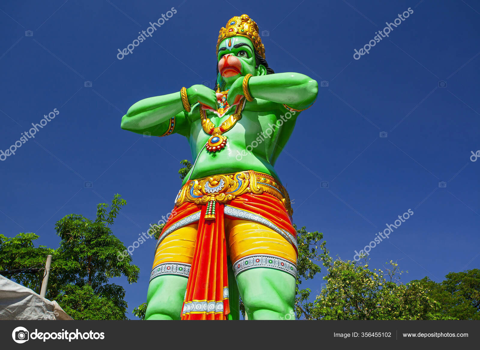 Giant Rama Statue Batu Caves Kuala Lumpur Malaysia — Stock Photo ...