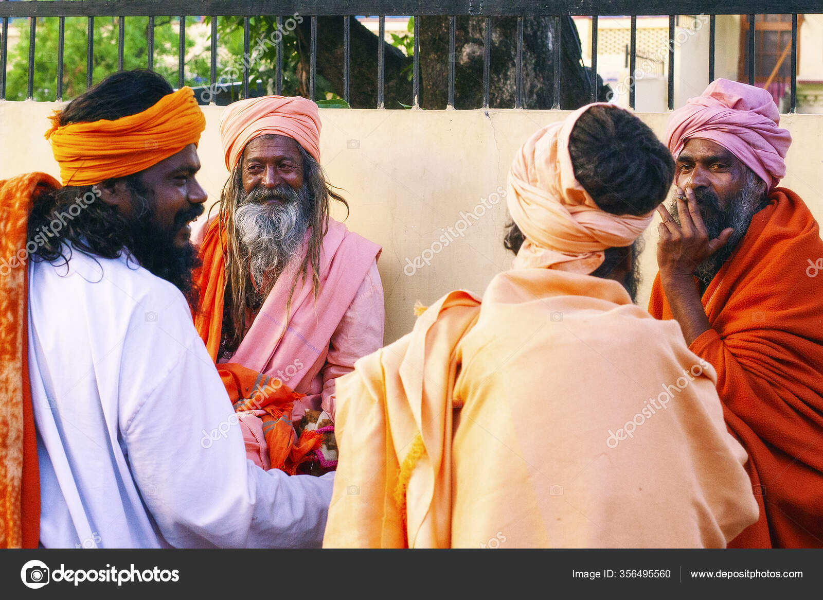 Rishikesh Uttarakhand India December 2019 Indian Hindu Devotee Monks ...