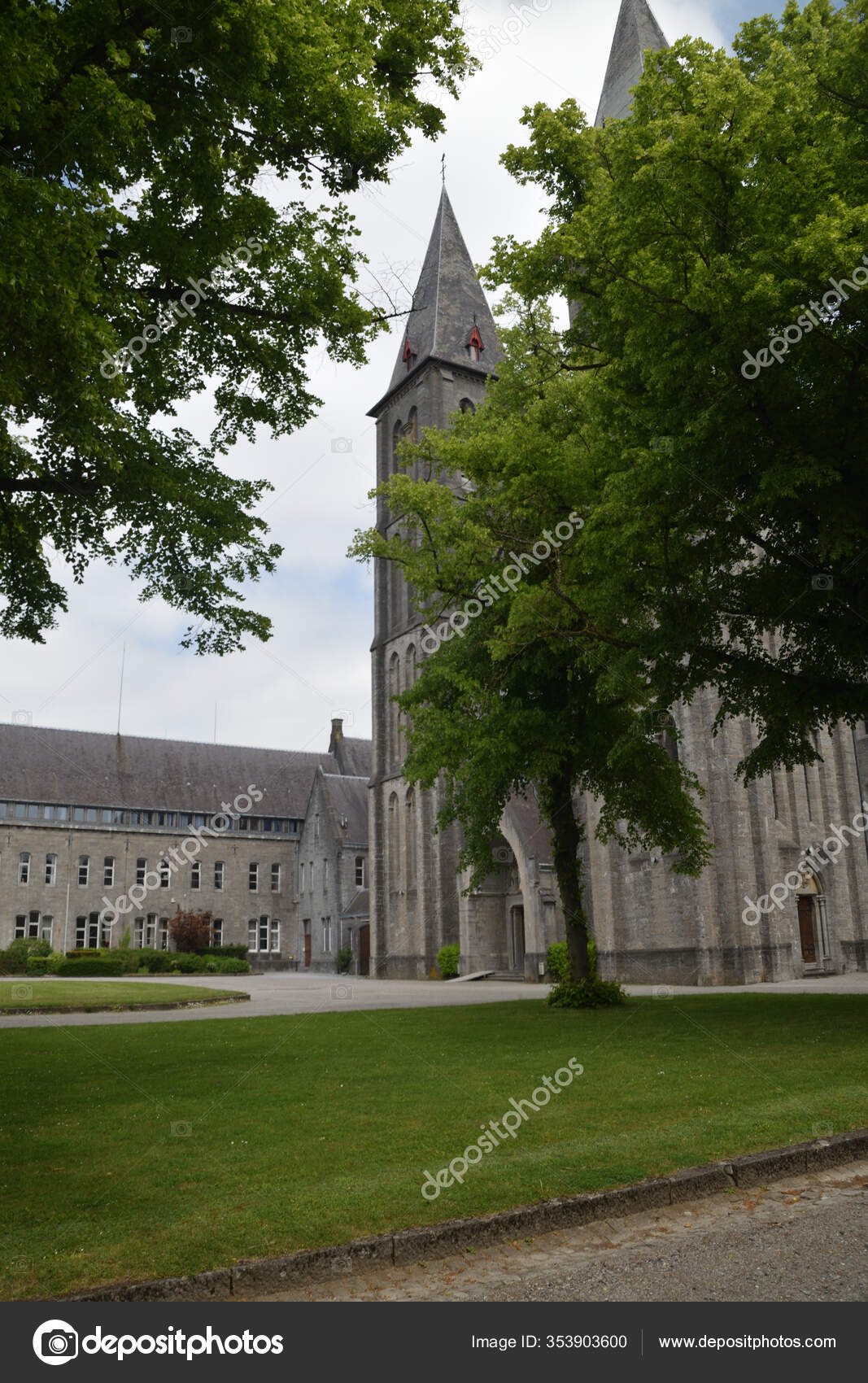 Ancient Abbey Maredsous Belgium – Stock Editorial Photo © coradazzir ...