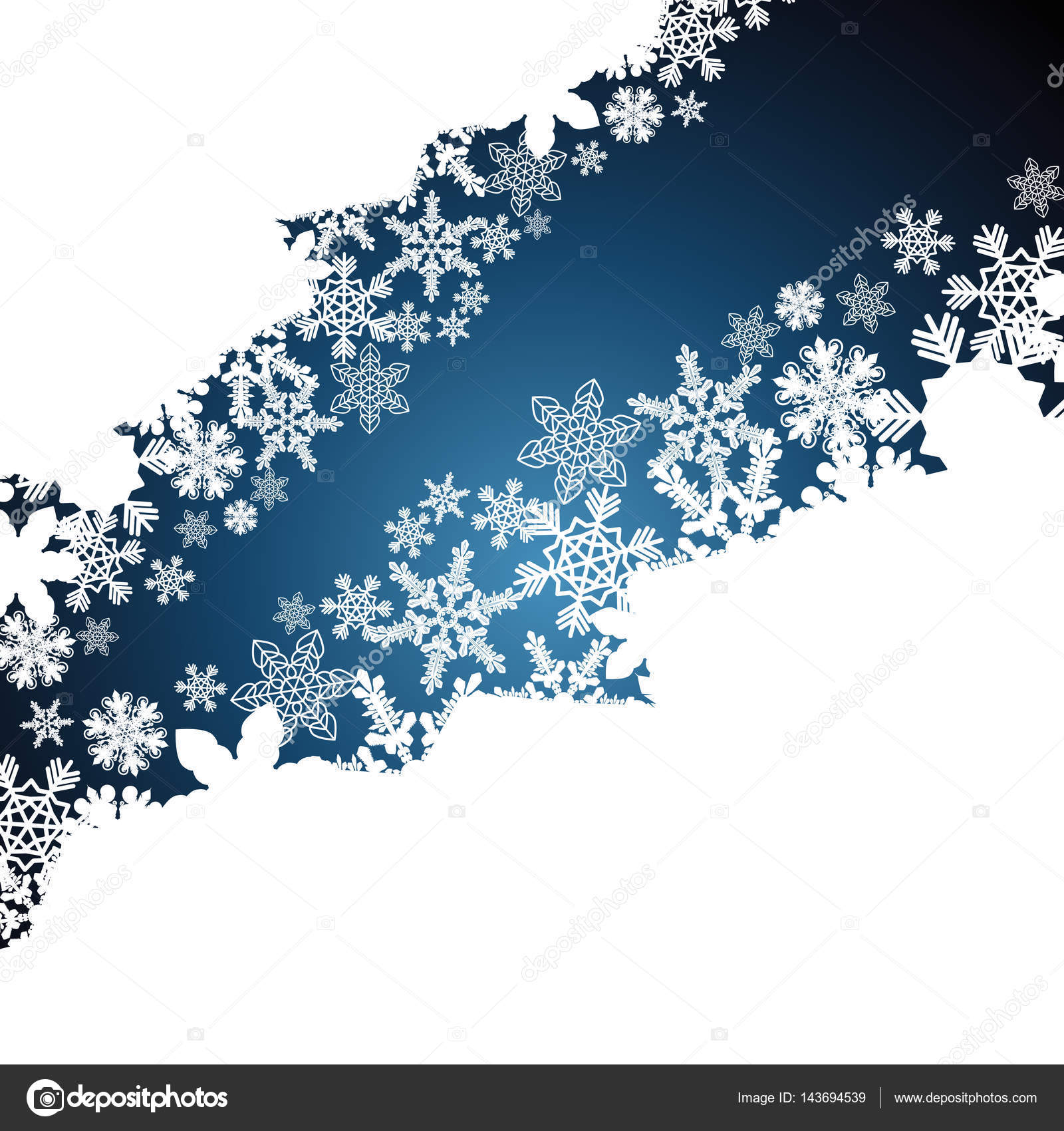 Christmas Snowflake Border