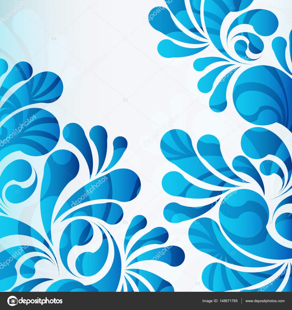 Water blue drops background Stock Vector Image by ©OlgaYakovenko #148671765