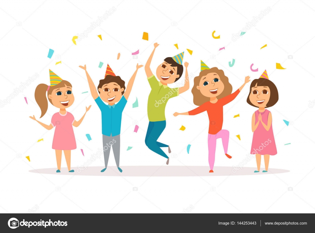 Fiesta de cumpleaños para niños Vector de stock #144253443 de ©nordfox