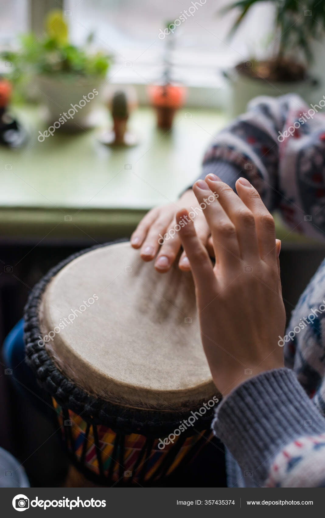Hands Play Drums Stock Photo by ©file404 357435374