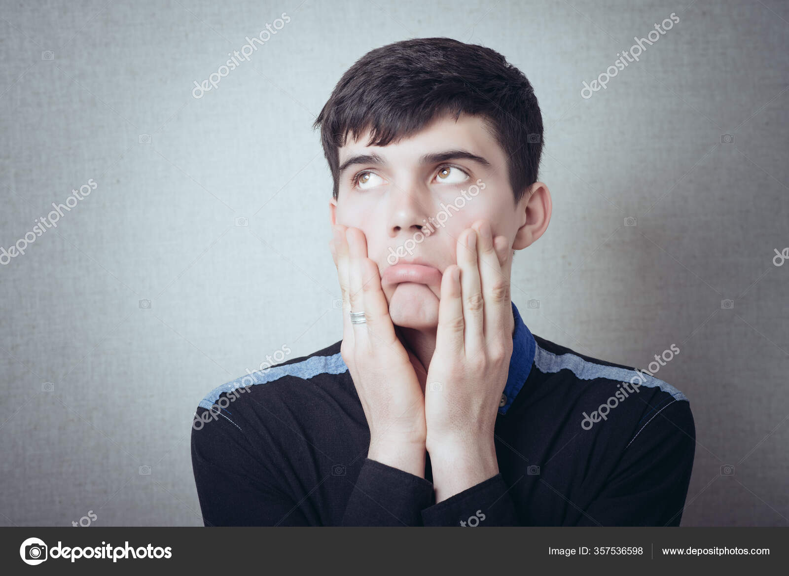 Man Thinking Something Shock Surprise Bad Teeth Hurt Sadness Dreams ...