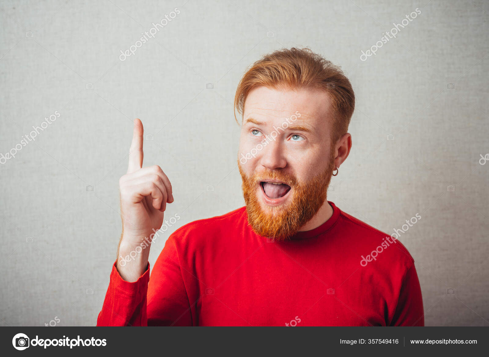 Eureka Man Idea Raising His Finger Air Stock Photo by ©file404 357549416